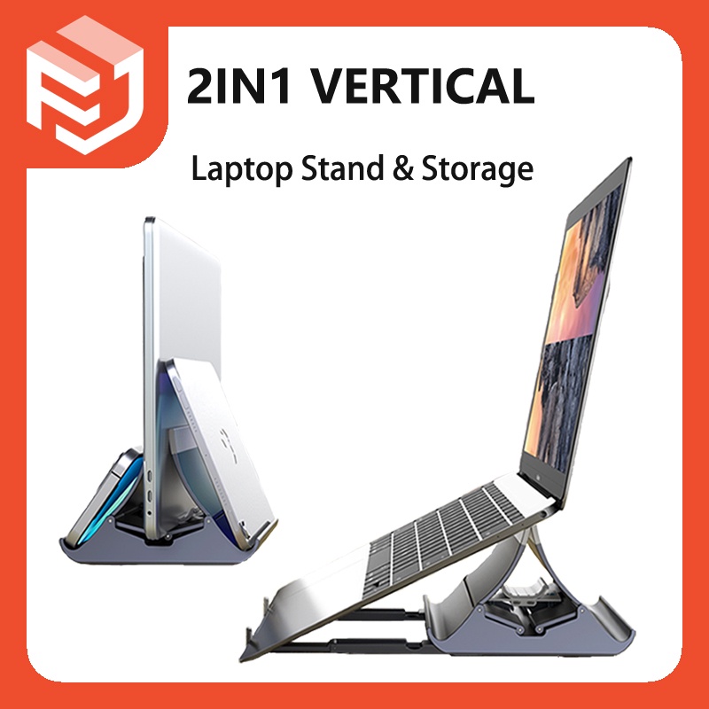 Vertical Laptop Auto Locking Stand Laptop Holder Tablet Storage Dock ...