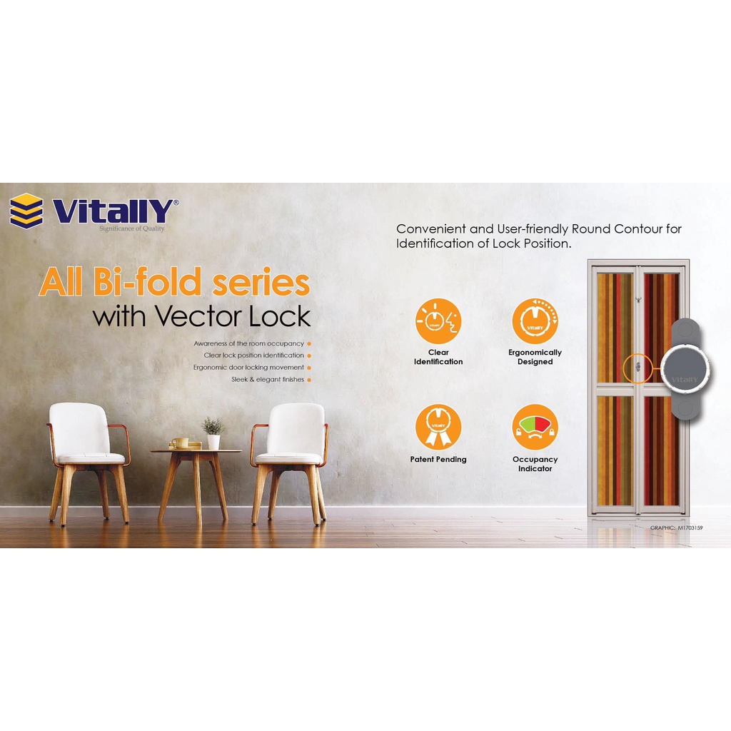 Bi-fold Door Toilet Aluminum Folding Door Toilet Door Pintu Lipat ...