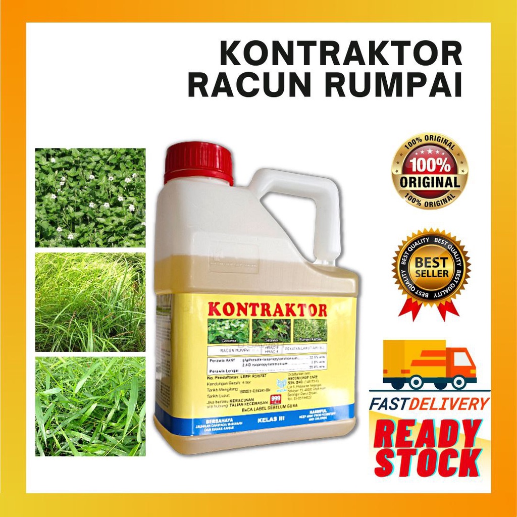 Racun Lalang KONTRAKTOR 4 liter Racun Ladang Sawit / Batas Padi ...