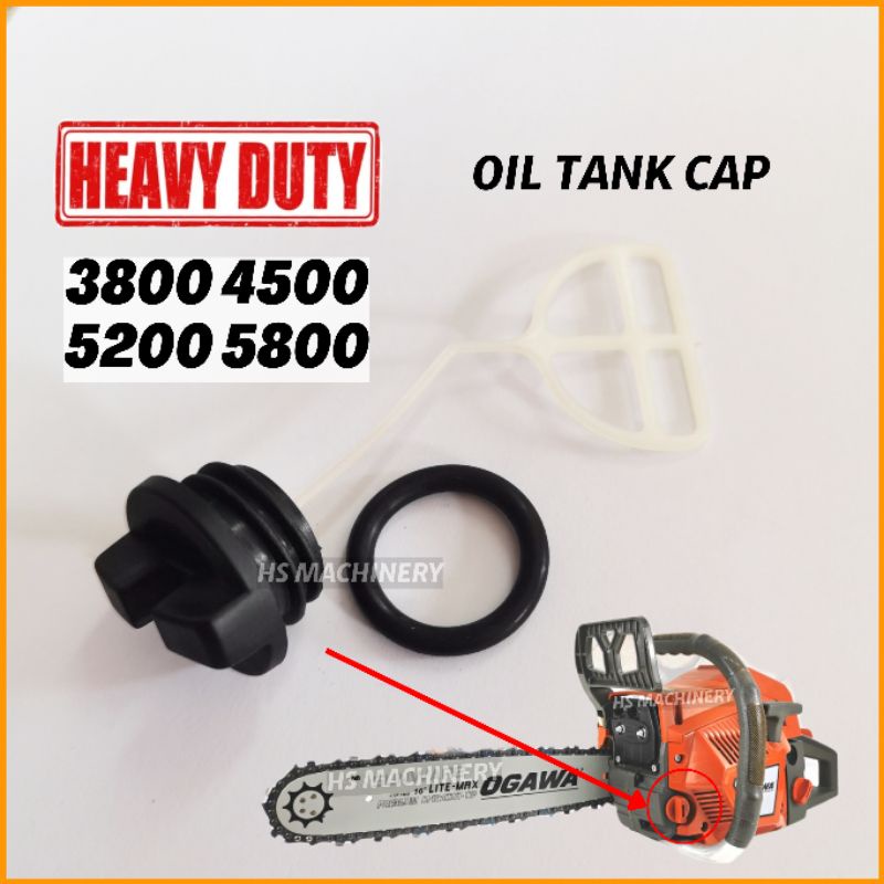 Heavy Duty 4500 5200 5800 China Chainsaw Oil Cap Oil Tank Cap Penutup ...