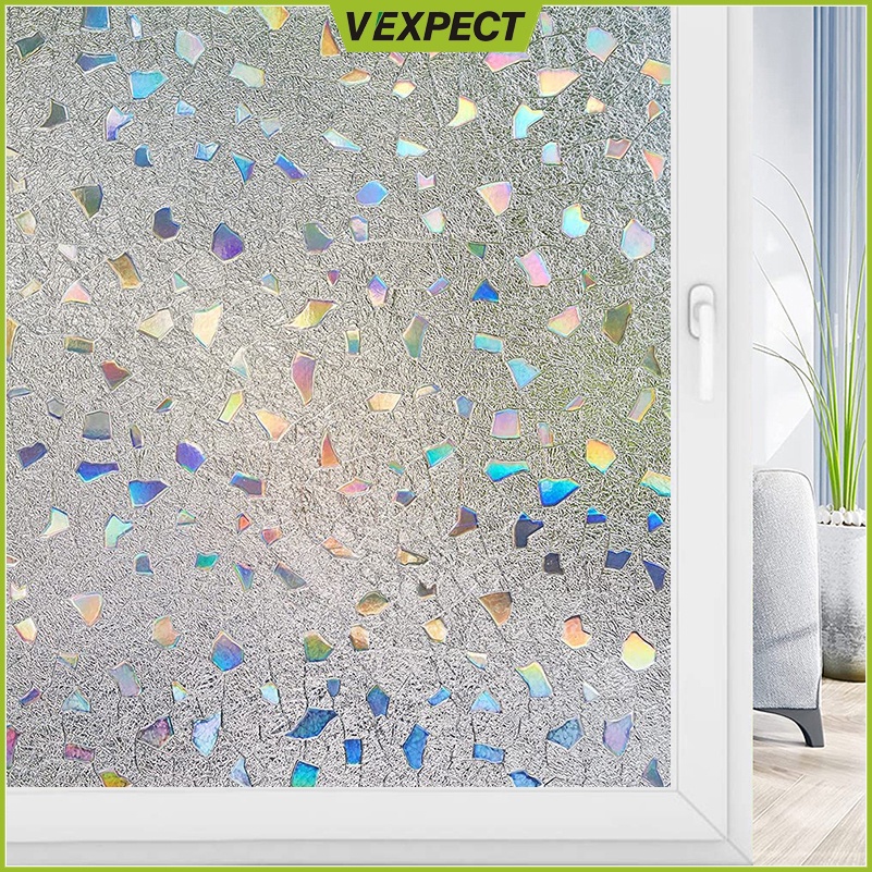 3D Window Film Sticker Privacy, Decorative Glass Film, Removable Static ...