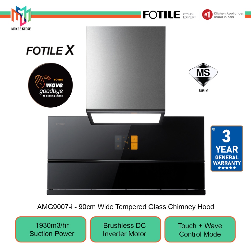 Fotile AMG9007-i Fotile X Brushless DC Inverter Motor with Touch + Wave ...