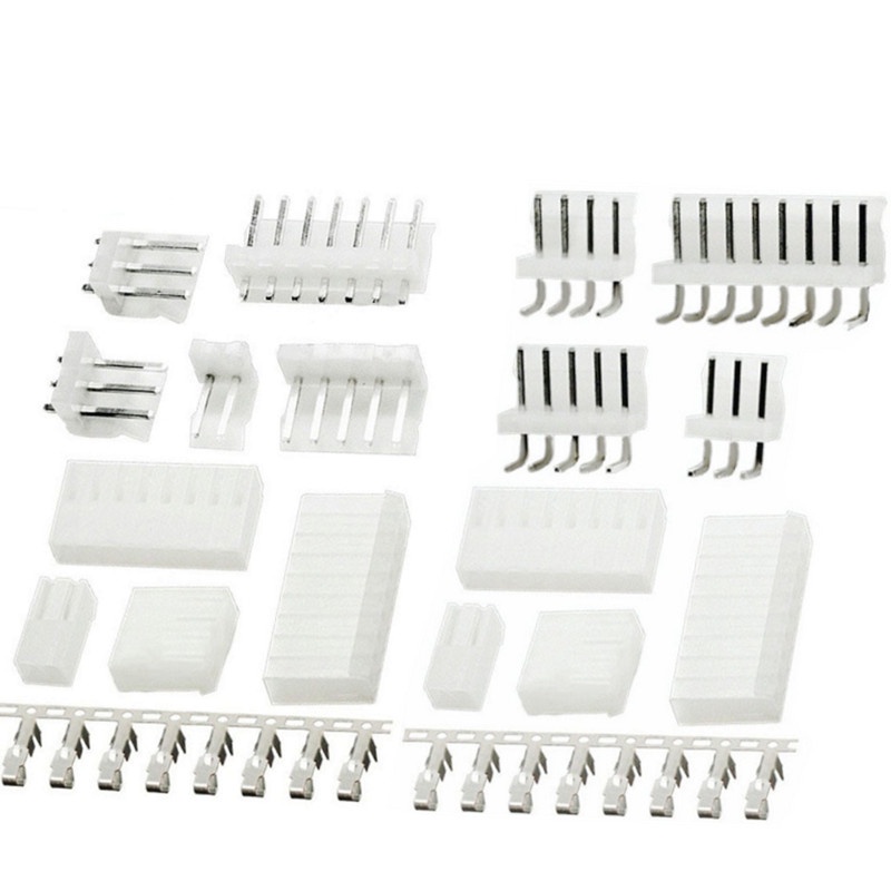 10pcs Ch3.96 Connector 3.96mm Spacing Plug Housing / Straight Needle / Curved Needle Base ...