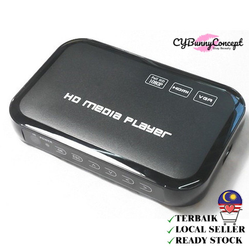🔥CYC🔥 1080p Full HD USB HDD Media Player HDMI VGA MKV MP4 RMVB AVI WMV ...