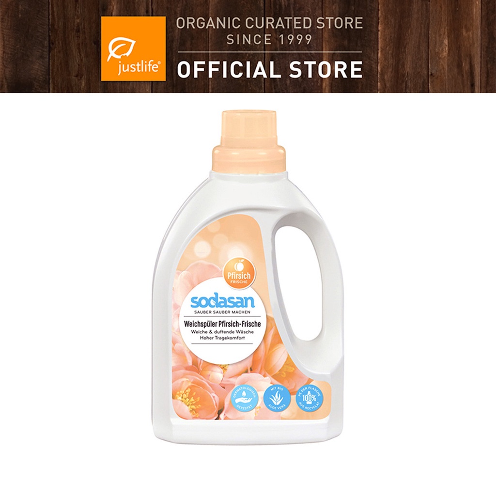 Sodasan Organic Peach Fresh Fabric Softener (750ml) | Shopee Malaysia