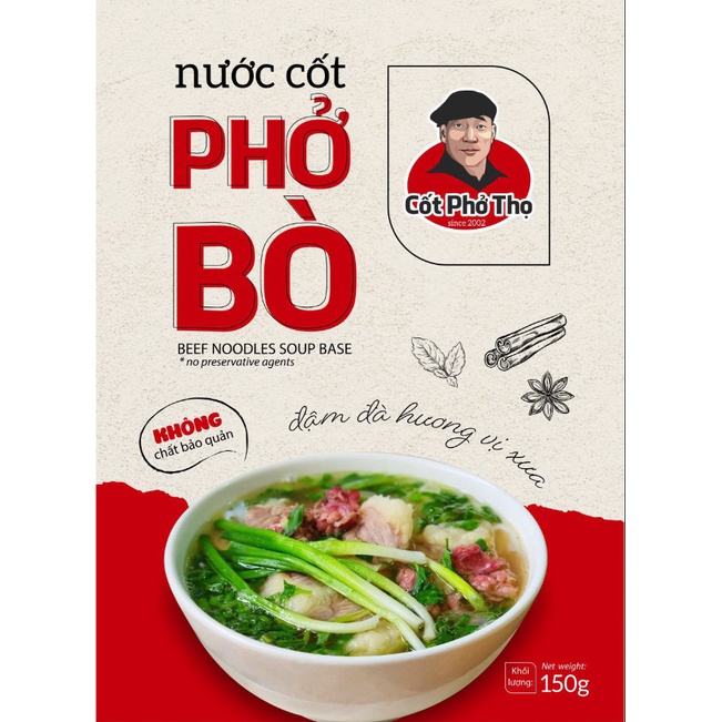 Genuine Beef Pho Essence, Concentrated Pho Essence with Hanoi Pho ...