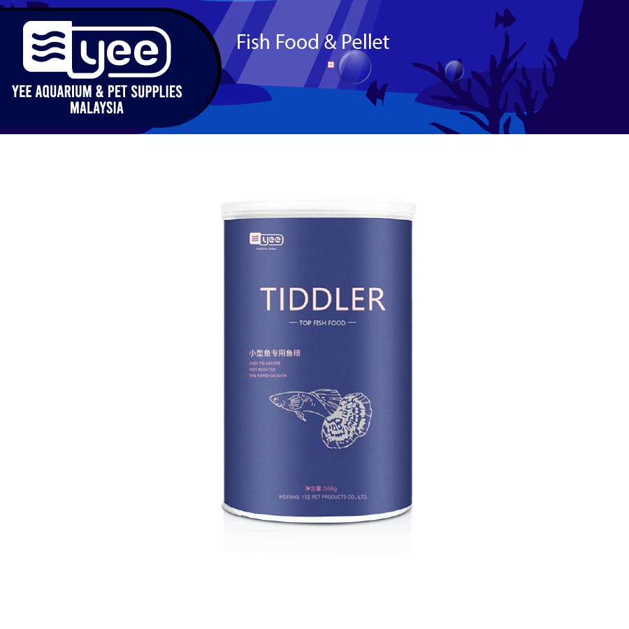 YEE Tiddler Small Fish Food Barrel Angel Fish/Mary Fish/Guppy/Betta ...