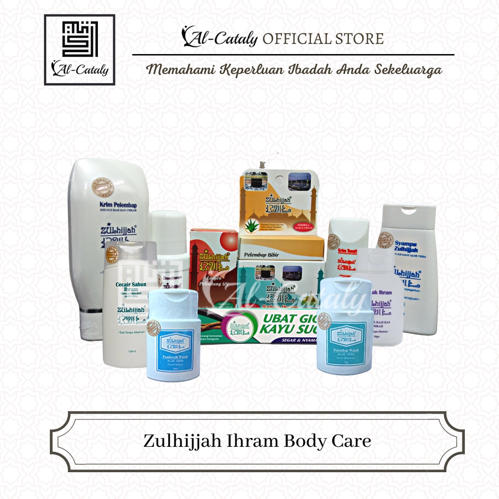 ZULHIJJAH Kosmetik Ihram Haji Umrah Set Penjagaan Diri, Halal Mesra Wudhu | Shopee Malaysia