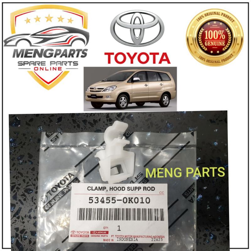 ORIGINAL TOYOTA INNOVA TGN40 2005Y-2012Y FRONT BONNET STAND CLIP 53455 ...
