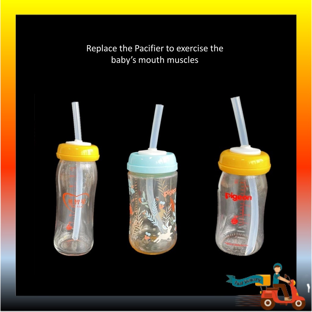 Universal Straw Suction for Wide Neck Feeding Bottle with Gasket 5cm ...