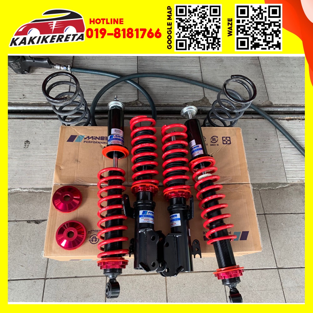 🔥Adjustable🔥🇯🇵PERODUA AXIA MINES Hi Lo Body shift Adjustable Suspension ...