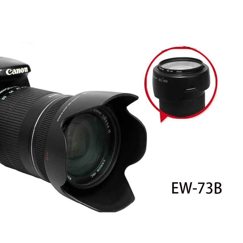 Camera Lens Hood For Canon EW-73B/EW-73C/EW-73D/EW-78D/EW-78E/EW-83E/EW-83H/EW-88C | Shopee Malaysia