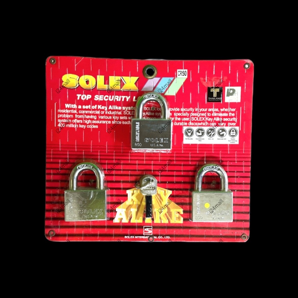 [Stock Clearance] Solex Pad Lock / Padlock Security Lock / Key Alike ...