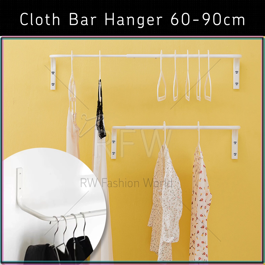Cloth Bar Hanger 60-90cm / Penggantung Baju Besi | Shopee Malaysia