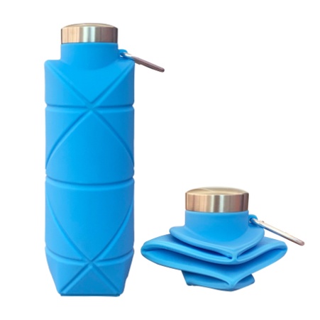 Fold Water Bottle Collapsible botol lipat Silicone Bottle Foldable 折叠水罐 ...