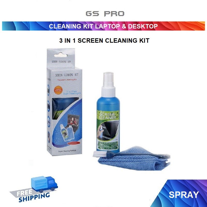 [GSPRO] KCL-02 Screen Cleaning Cleaner Kit For Laptops Tablet TV LCD ...