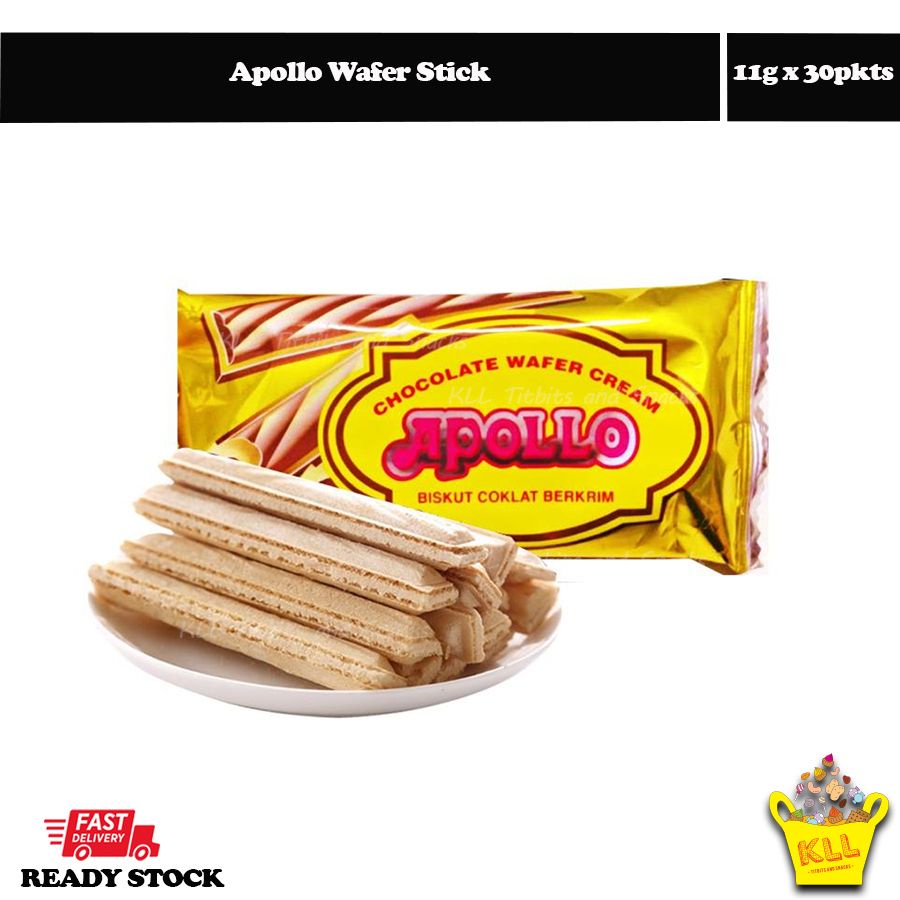 Apollo Wafer Stick (Chocolate / Strawberry) 11g x 30pkts | Shopee Malaysia