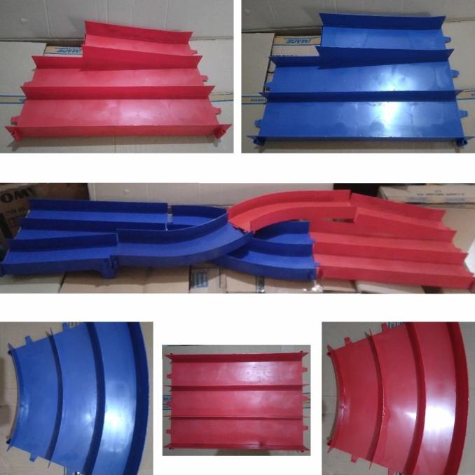 Tamiya TRACK 3 Lanes Retail Unit Straight Turn Street CIRCUIT TRACK ...