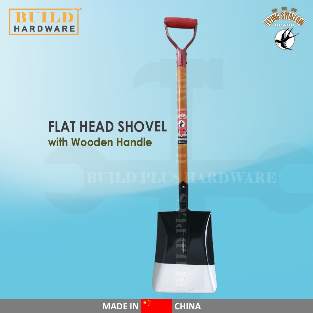 Sharp / Flat Head Shovel with Steel / Plastic / Wooden Handle GCV ...