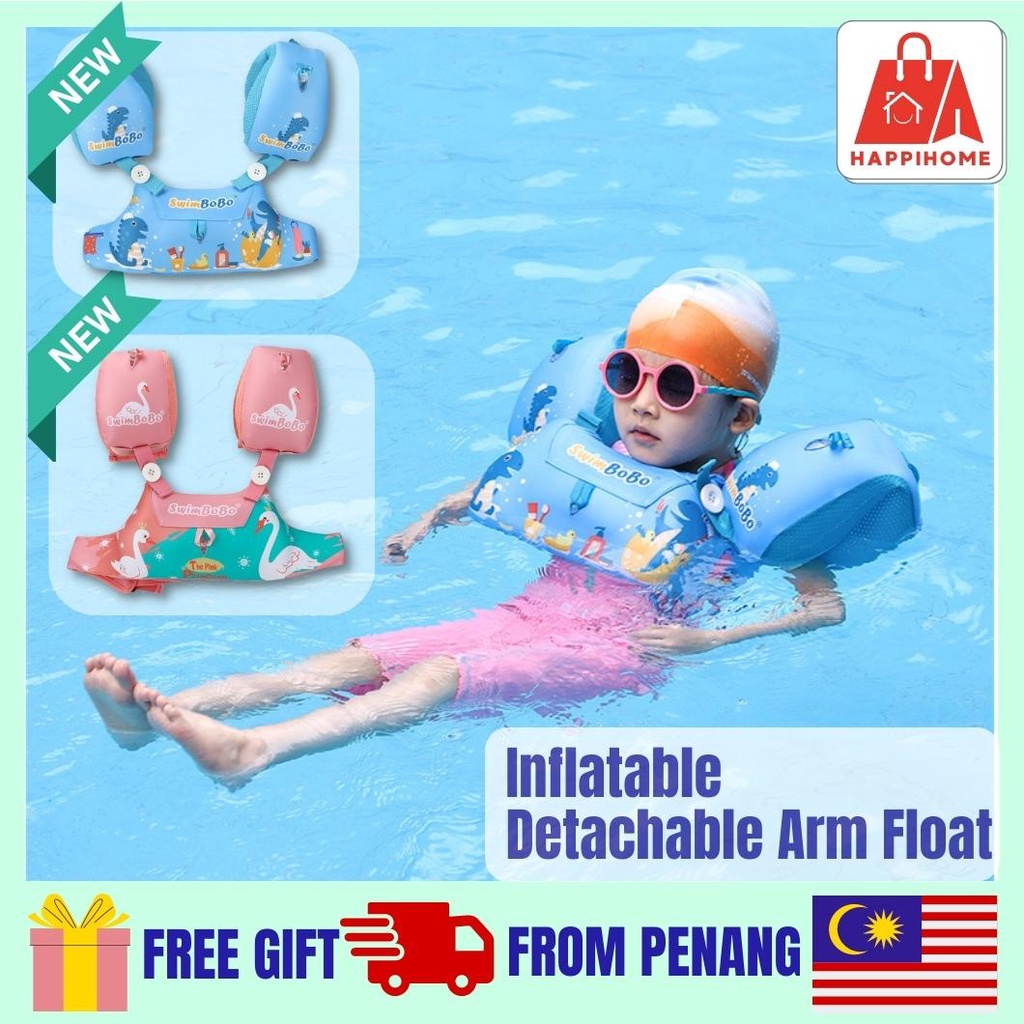 Swimbobo Kids Swimming Chest Arm Float Inflatable Boy Girls Safety Vest ...