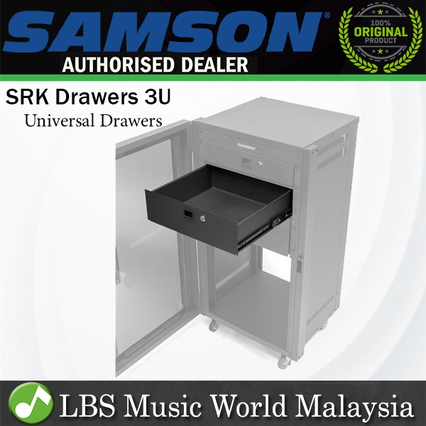 [Discontinue] Samson DR3U SRK 19 Inch 1 Space Universal Rack Drawer (DR ...