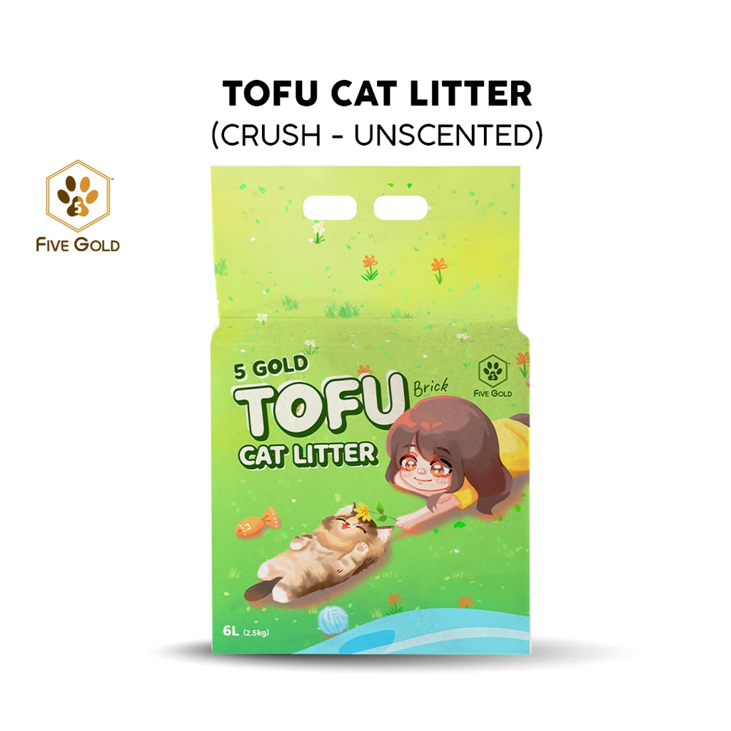 5Gold Tofu Brick Litter (Crush) Tofu Cat Litter | Shopee Malaysia