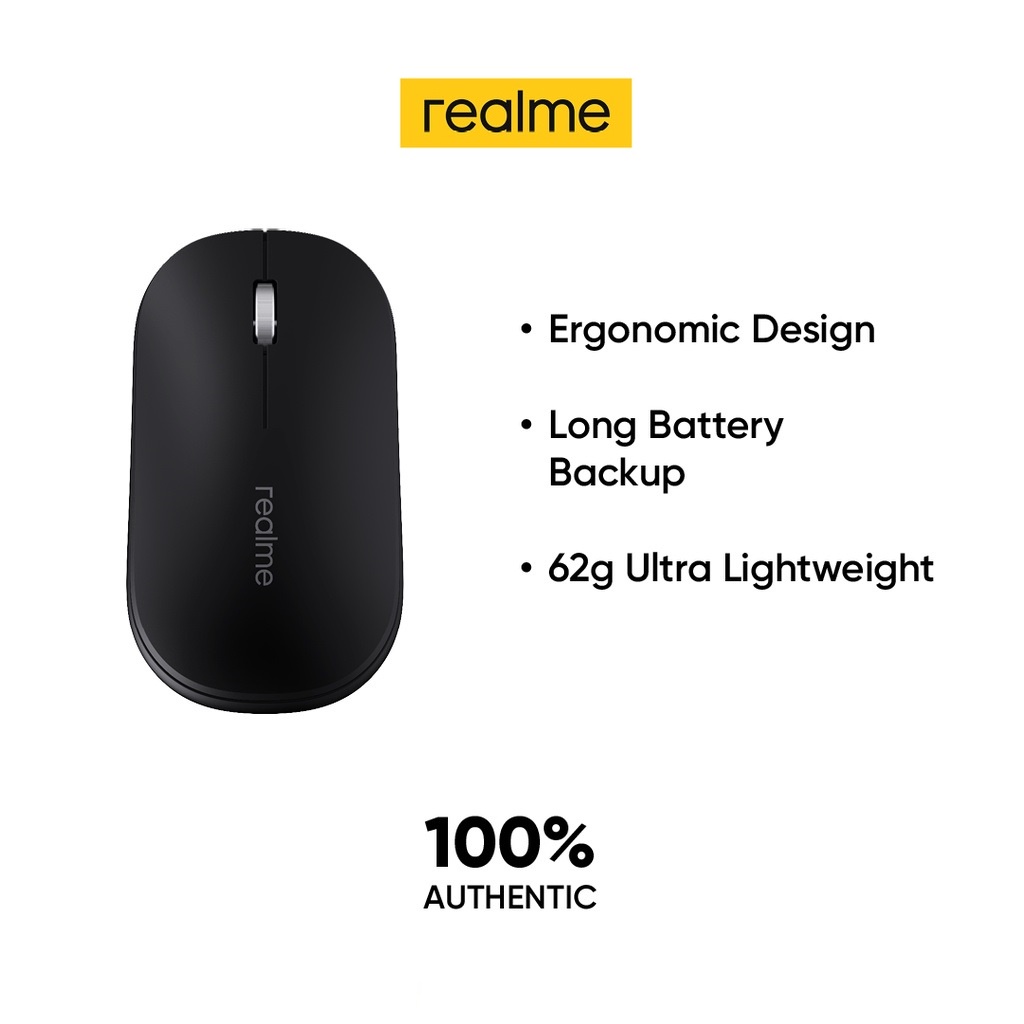 [READYSTOCK] Realme Wireless Mouse [Silent Touch] | Shopee Malaysia