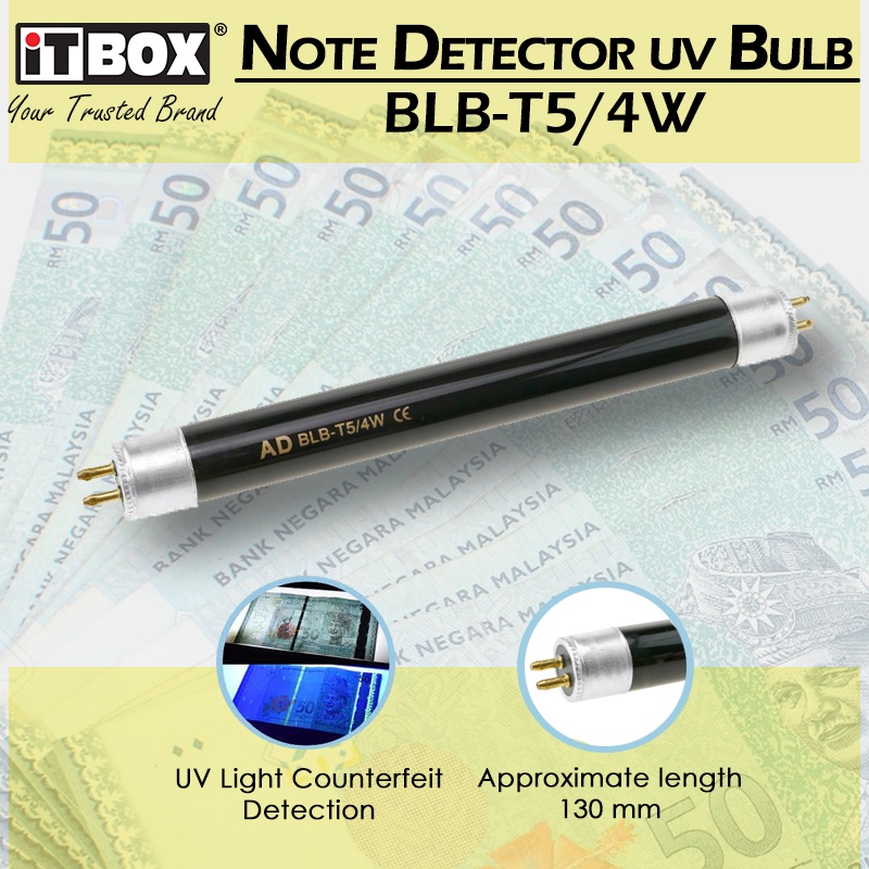 Note Detector UV Bulb BLB -T5/4W | UV Bulb for iTBOX MD-1 iTBOX UD-Star ...