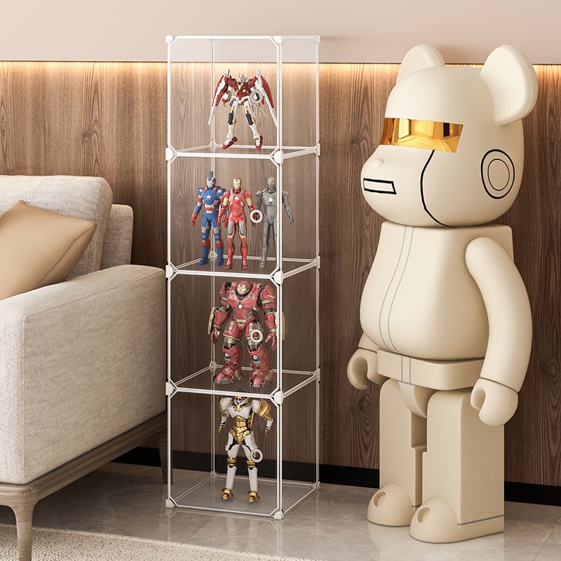 to Gundam Display Rack Model Storage Cabinet Household Bedroom Building ...