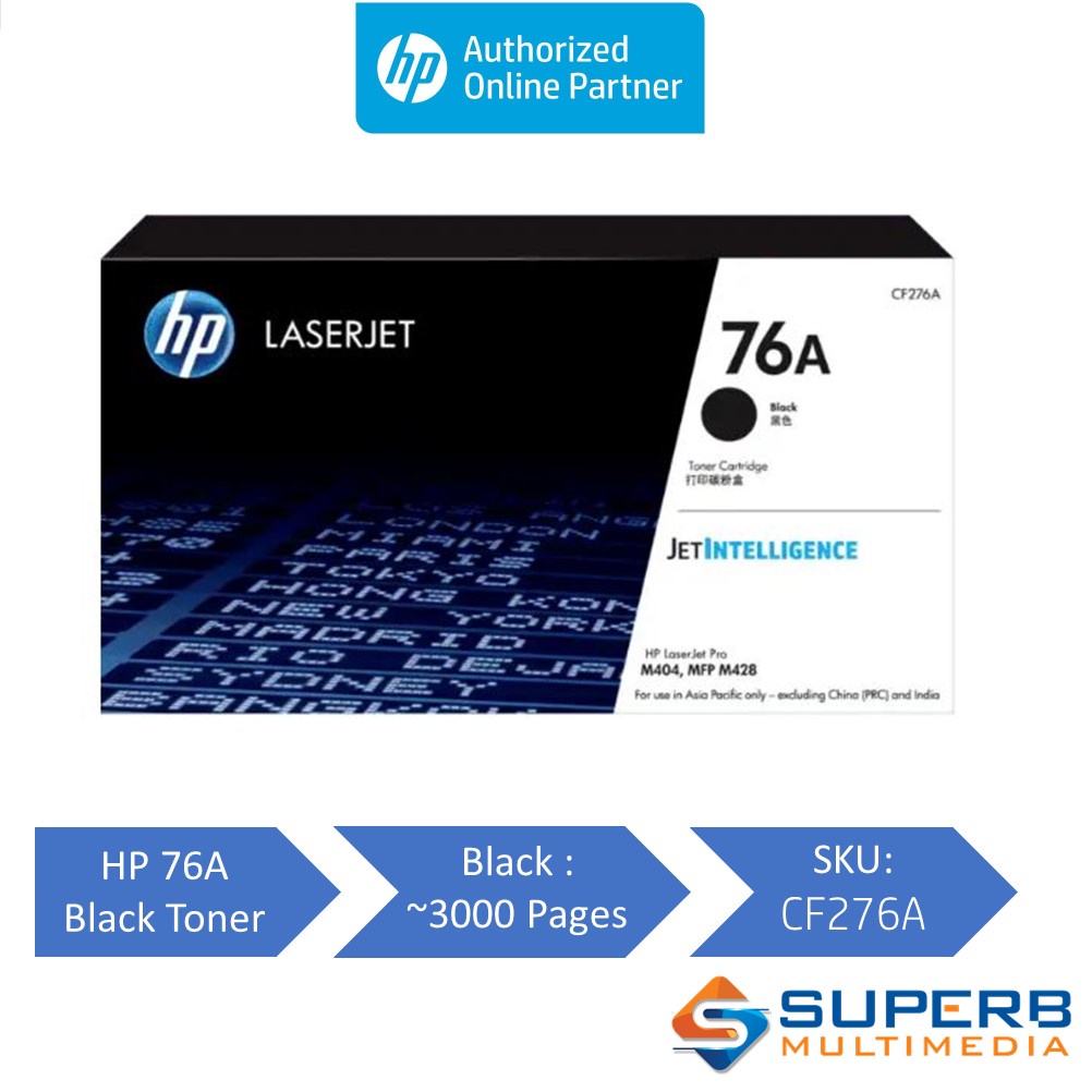 HP 76A Original Black Toner [CF276A] | Shopee Malaysia