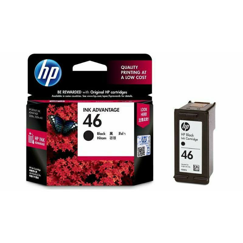 HP 46 Ink Black/Tri Color Original Ink Advantage Cartridge (CZ637AA ...