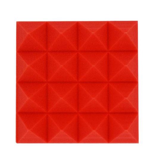 Novopro Pyramid Soundproof Sponge 25cm x 25cm x 5cm Absorption Panel ...