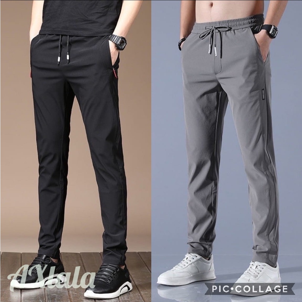 Seluar Track Panjang Lelaki Sukan Tracksuit Jogger Sport Long Pants Men ...