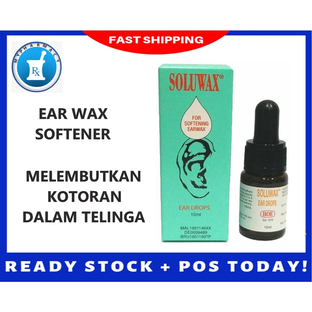 SOLUWAX EAR WAX SOFTENER 10ML | Shopee Malaysia