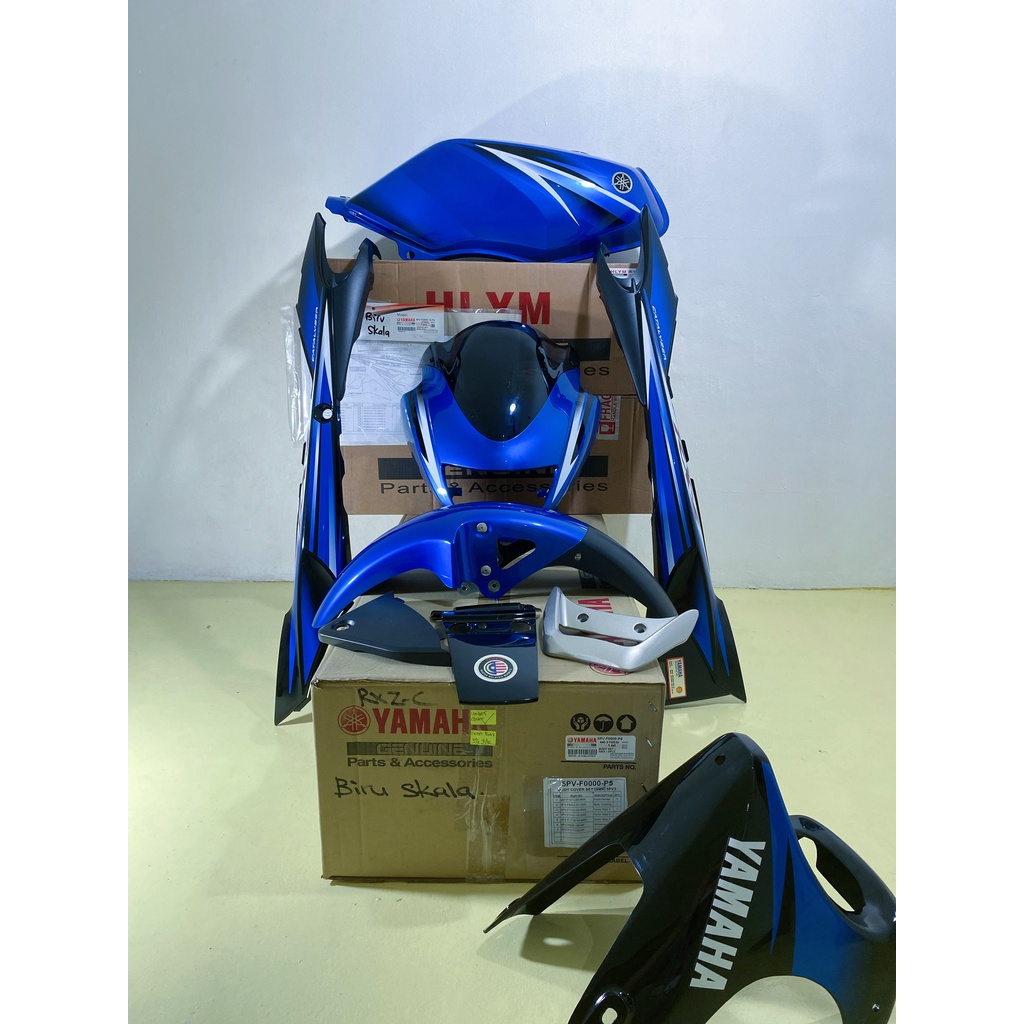 COVERSET RXZ CATALYZER BIRU SKALA HONG LEONG YAMAHA (COMPLETE SET ...