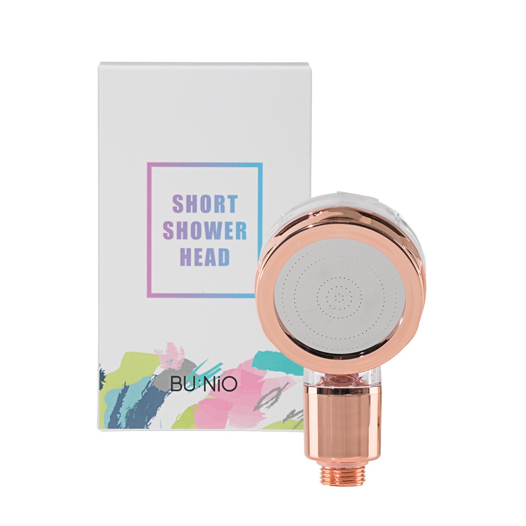 [BU:NiO SHORT SHOWER HEAD ROSEGOLD/Travel Size / Purification /Increase ...