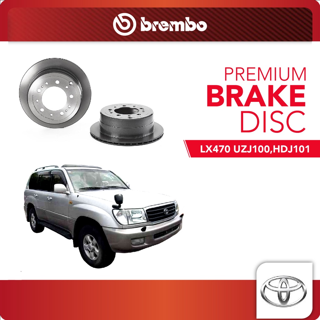 BREMBO Rear Discs (2pcs) - Compatible with TYT Land Cruiser LX470 ...