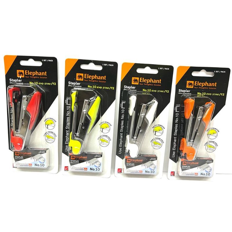 Elephant Stapler+Staples Set No.10 Evo Star/Y2 | Shopee Malaysia