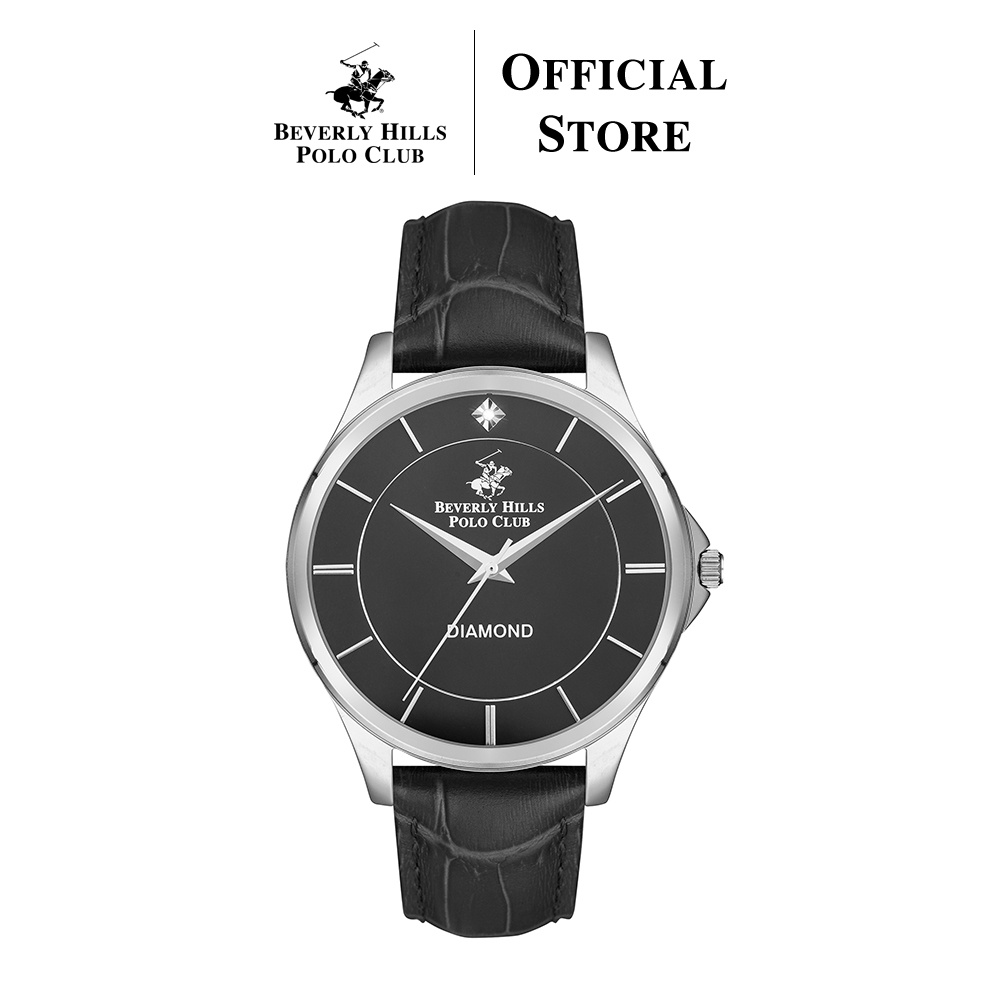 Beverly Hills Polo Club BHPC Men's Leather Quartz Watch BP3240X ...