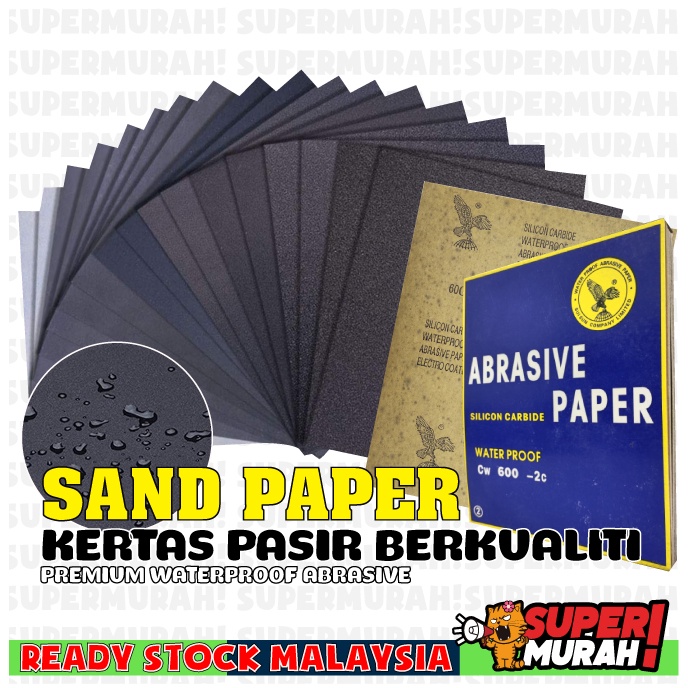 Sandpaper High Quality Wet Dry Abrasive Paper Waterproof For Wood Steel ...