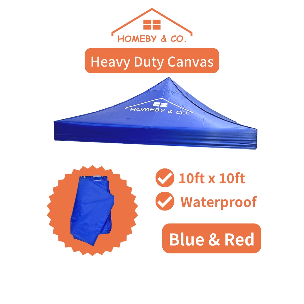 HOMEBY Canvas Canopy 10x10 Heavy Duty Canvas Camping Tent Camping ...