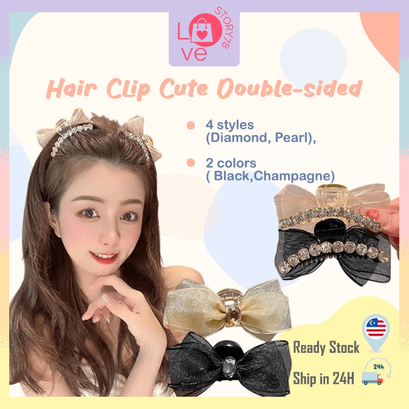 LOVESTORY New Style Hair Clip Women's Fringed Hair Accessories with Bow ...