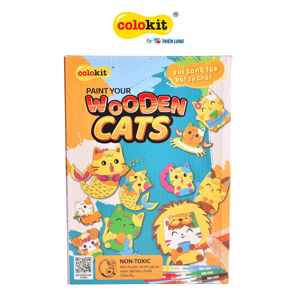 DIY - Mewy Katie Thien Long Colokit wooden coloring set (Free key mold ...