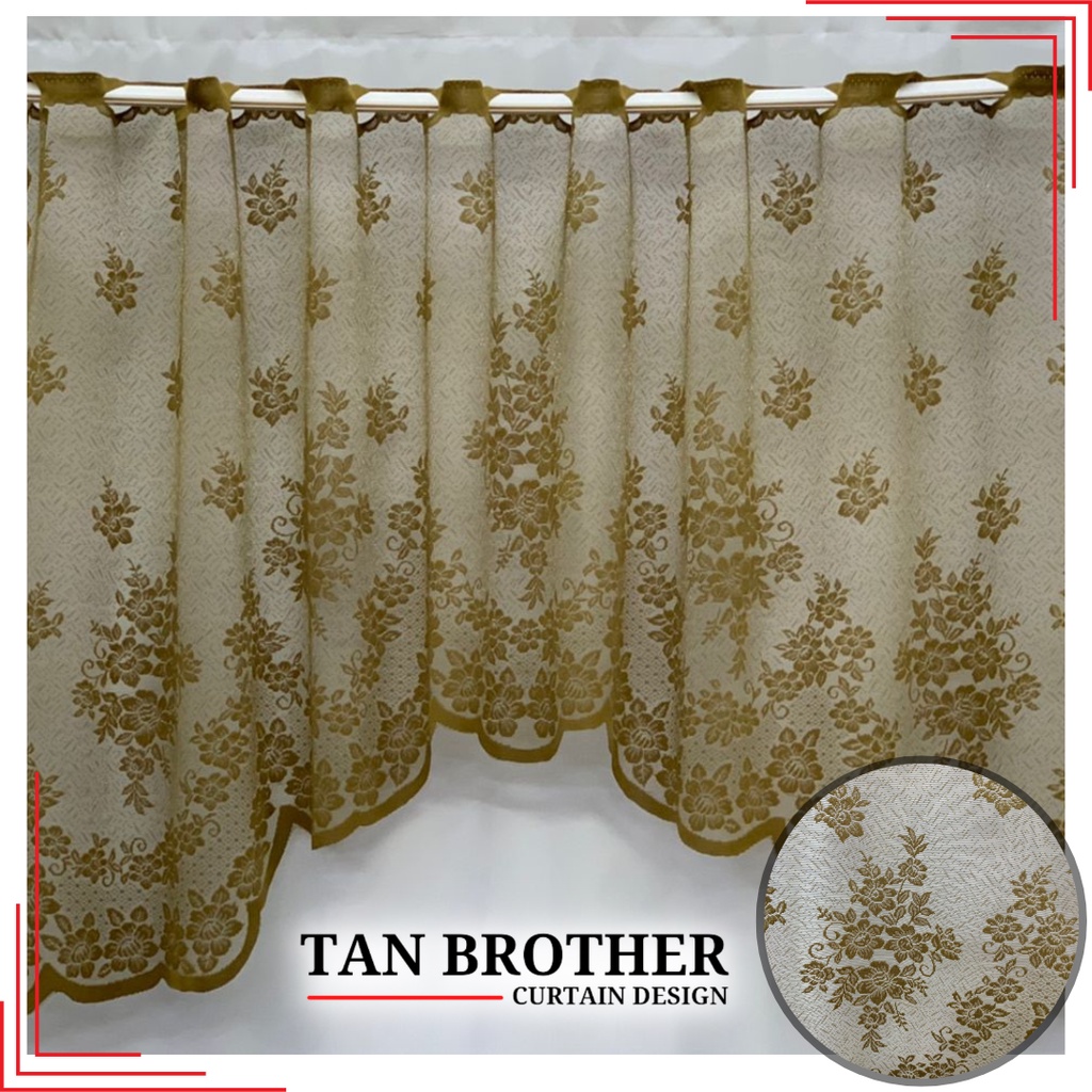 Ready Stock Skirting Curtain/Anak Langsir Tingkap (W)62" x (H)29 ...
