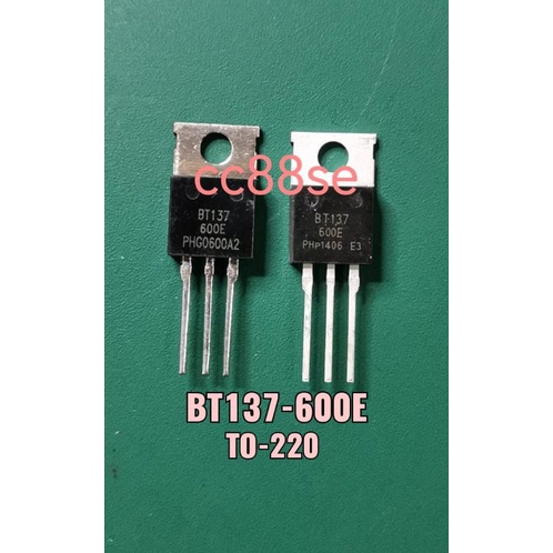BT137-600E BT137 600E TO-220 TRIAC | Shopee Malaysia