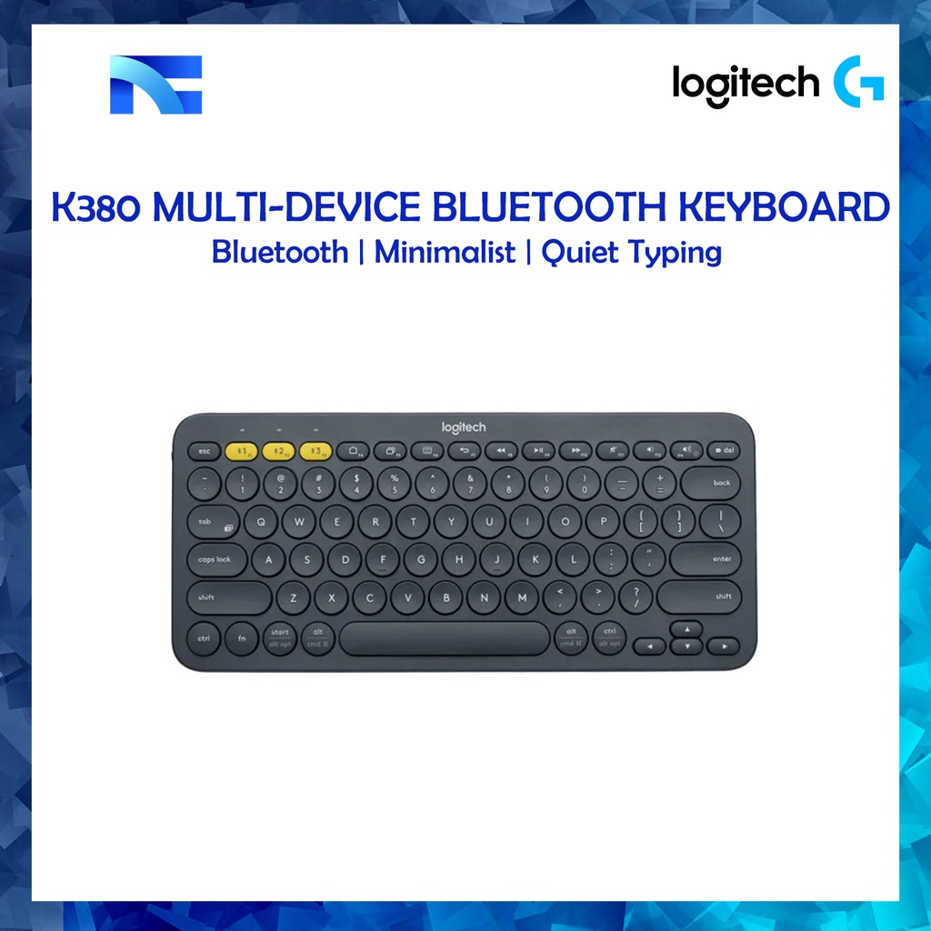 LOGITECH K380 MULTI DEVICE BLUETOOTH KEYBOARD MINIMALIST KEYBOARD ...