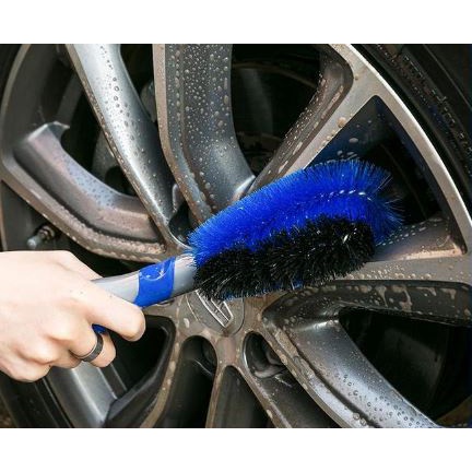 Double Inner Tire Brush Short Handle Tyre Brush Wheel Shell I Brush DIY ...