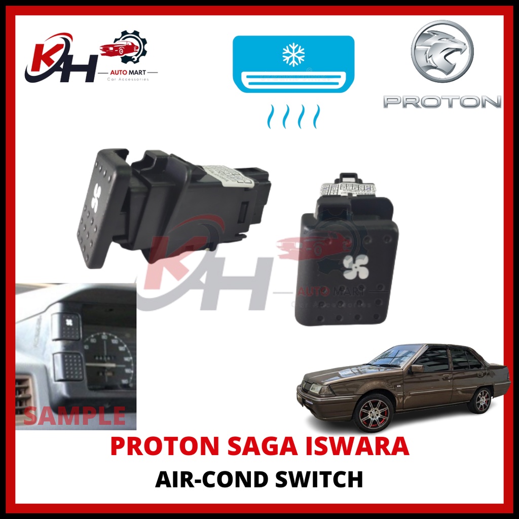 PROTON SAGA ISWARA Air Cond Switch Button (OEM) Aircond On Off Control ...