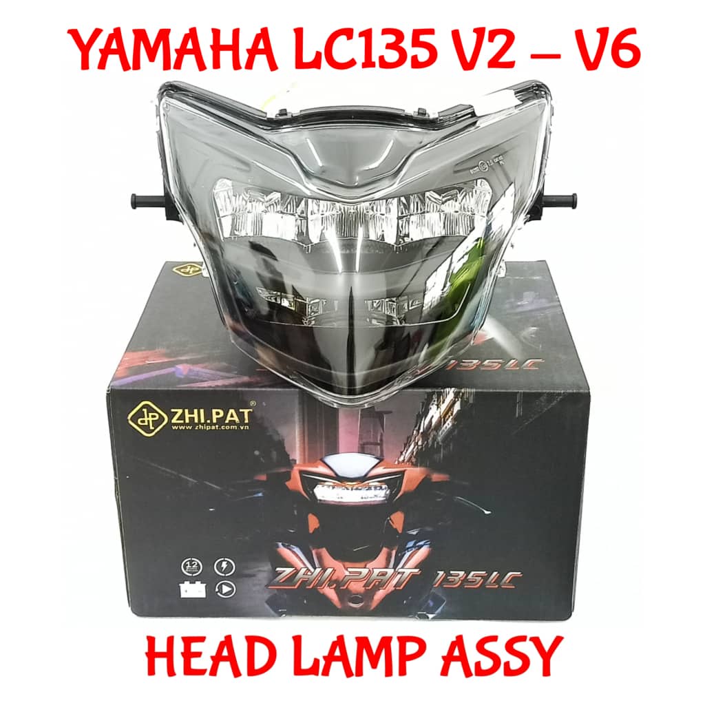 ZHIPAT LC135 V2 V3 V4 V5 V6 V7 HEAD LAMP LAMPU LED DEPAN ZHIPAT LAMPU LED LC135 V2-V7 | Shopee ...