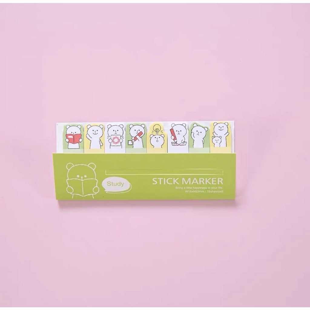 Cute Mini Sticky Notes Index Flags Label Post-It Self-Stick Msg Note ...